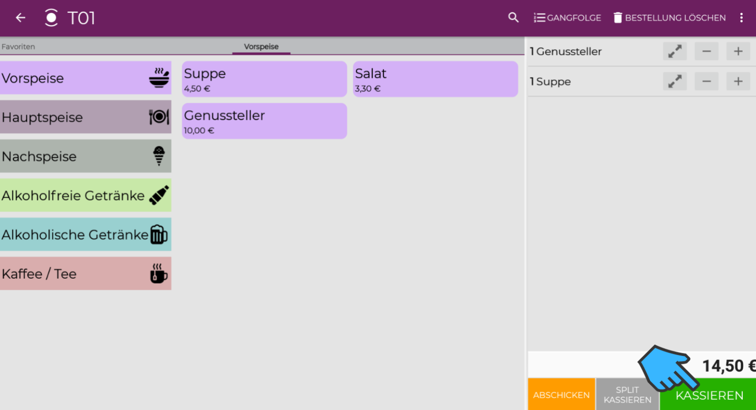 Kassieren – Ordersystem – LYNNE Payment Solutions – Wissensdatenbank